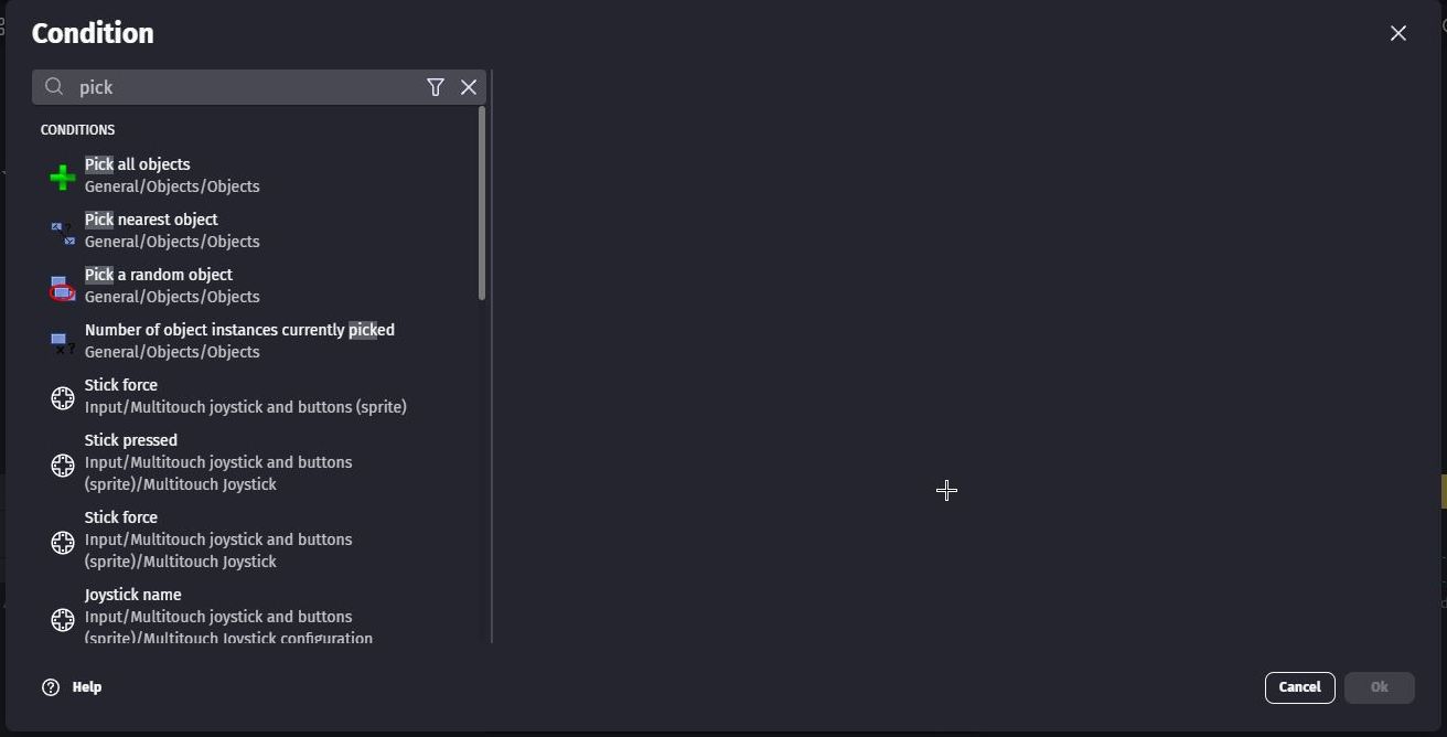 Action/Condition apllied to all objects - How do I...? - GDevelop Forum