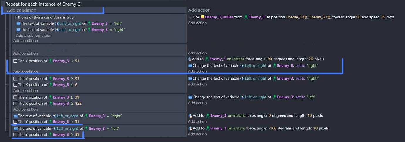 Enemy refuses to shoot or move - How do I...? - GDevelop Forum