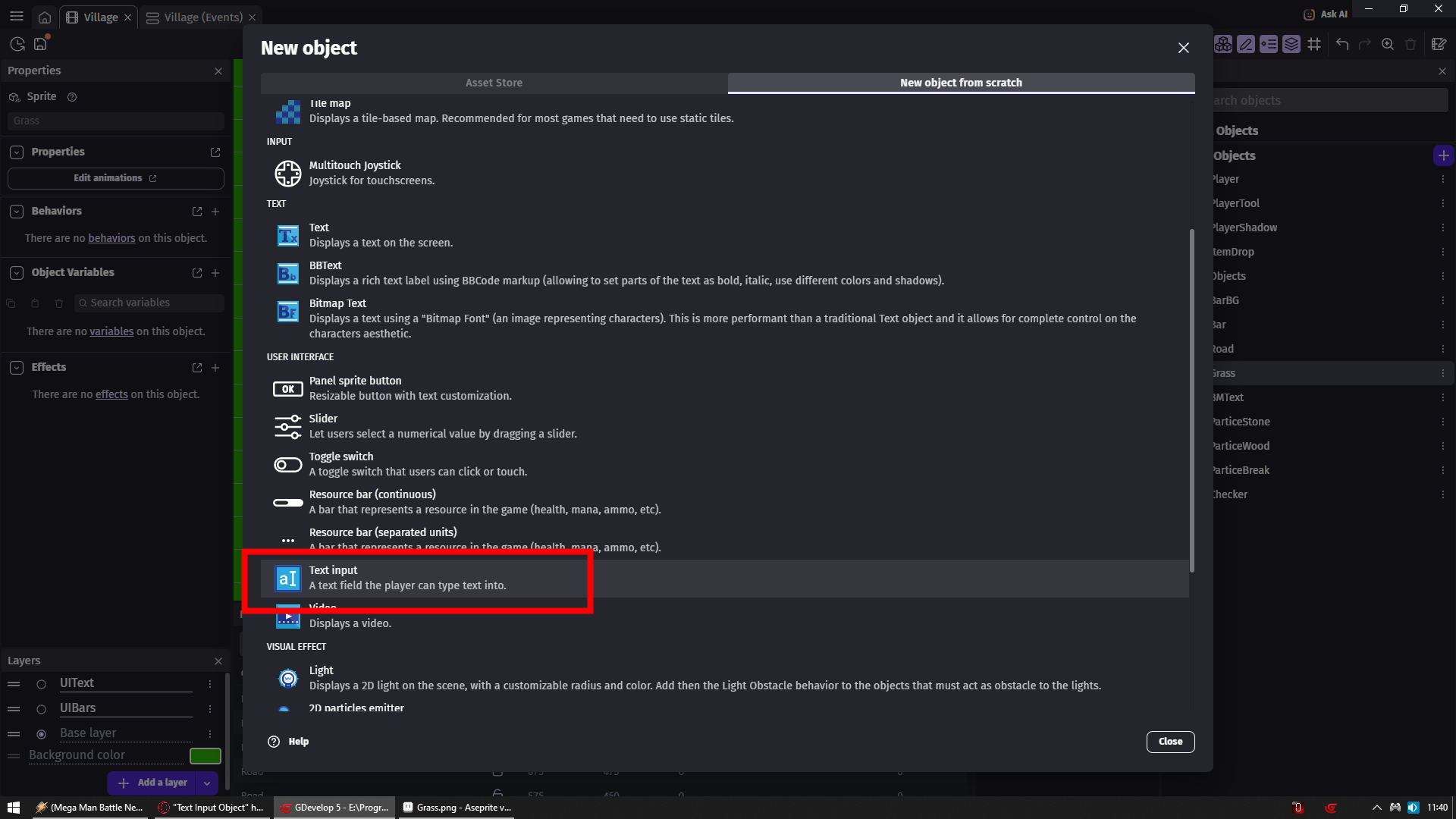[Solved] "Text Input Object" has been removed with the new update (5.5.240) - GDevelop general ...