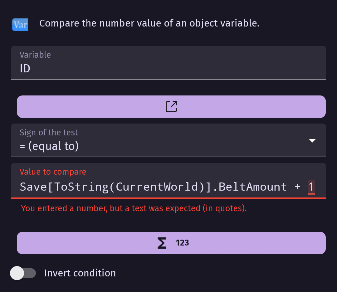 Gdevelop Threats Specific Number Variable As A String One Instead Bugs Reports Gdevelop Forum