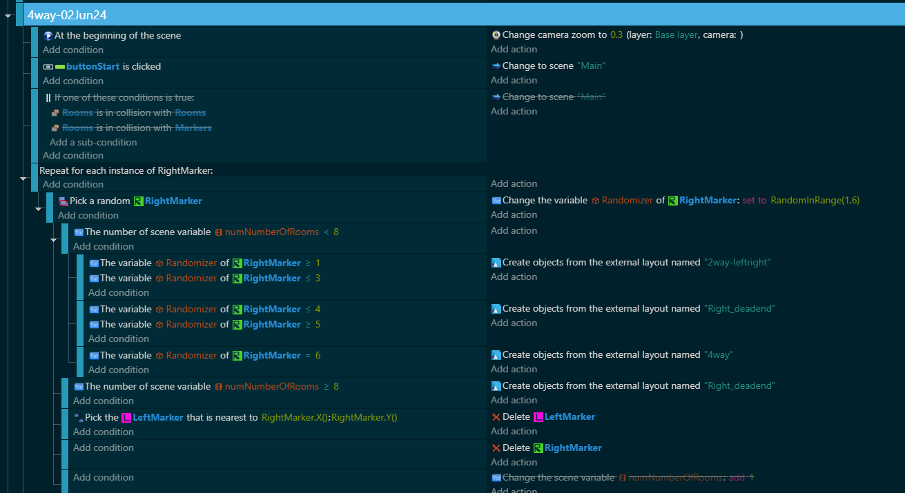 [solved] Random generation room not working - How do I...? - GDevelop Forum