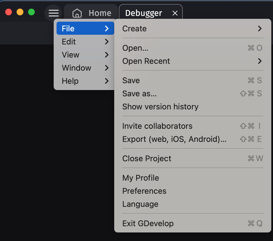 GDevelop (Mac) - can no longer open any of my projects! - How do I ...