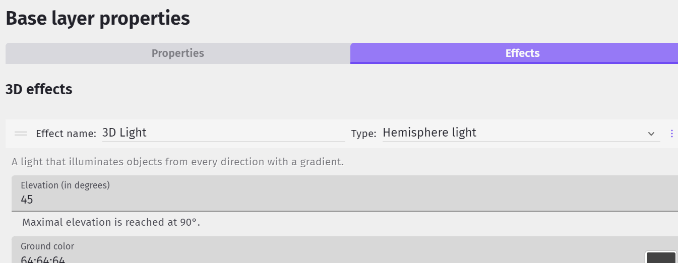 Every new layer is being created with a 3D effect "hemisphere light" without my consent - Bugs ...