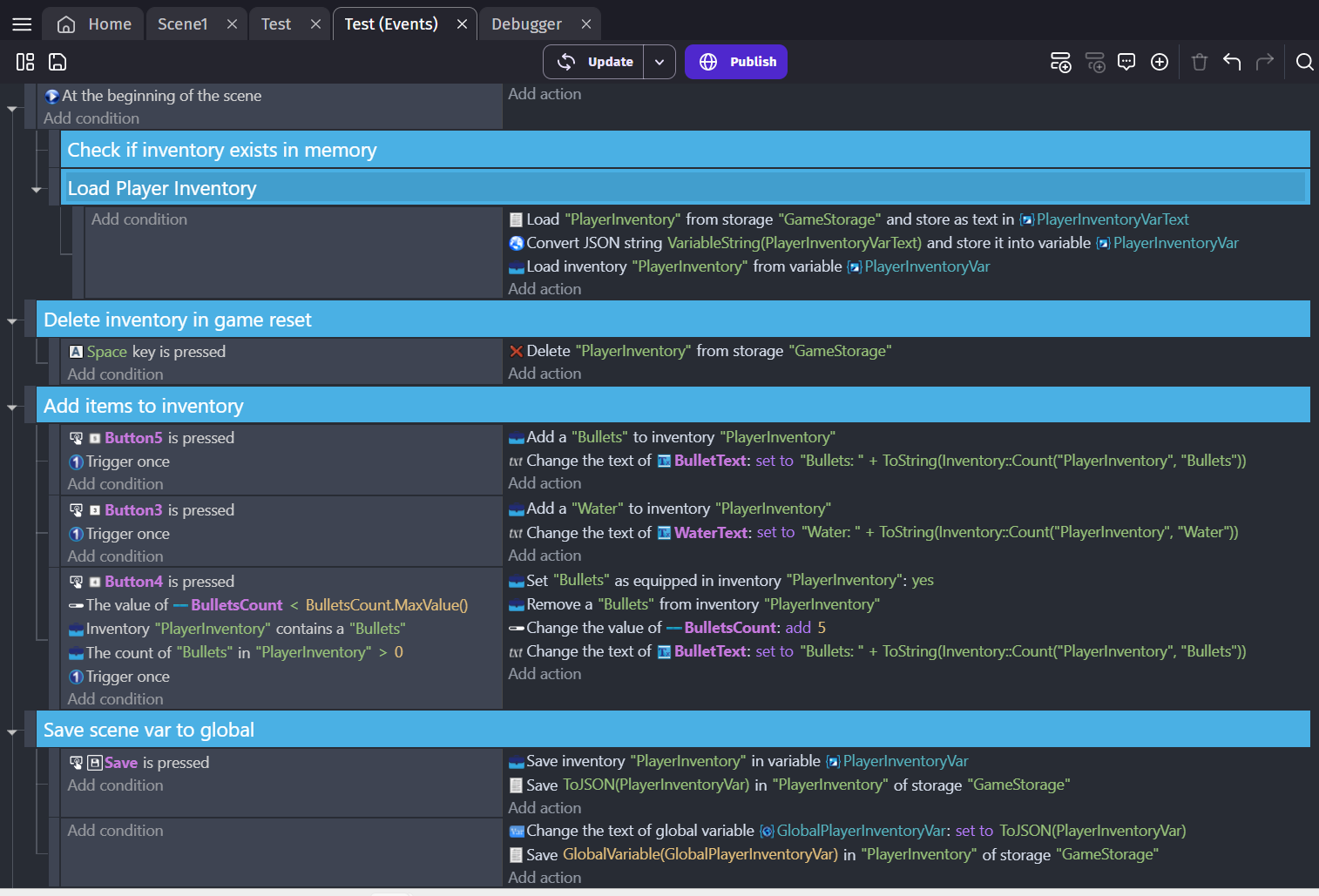 Solved Variable Not Updating On Loading Data From Storage How Do I Gdevelop Forum