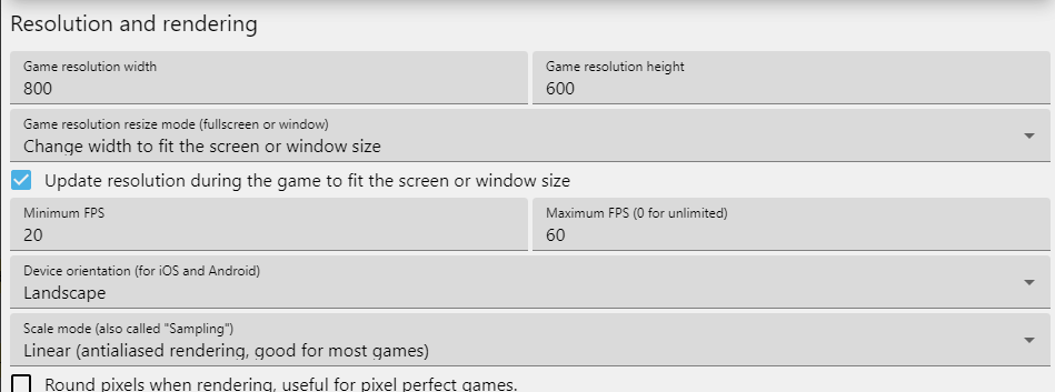 What is best game resoultion to choose? - How do I...? - GDevelop Forum