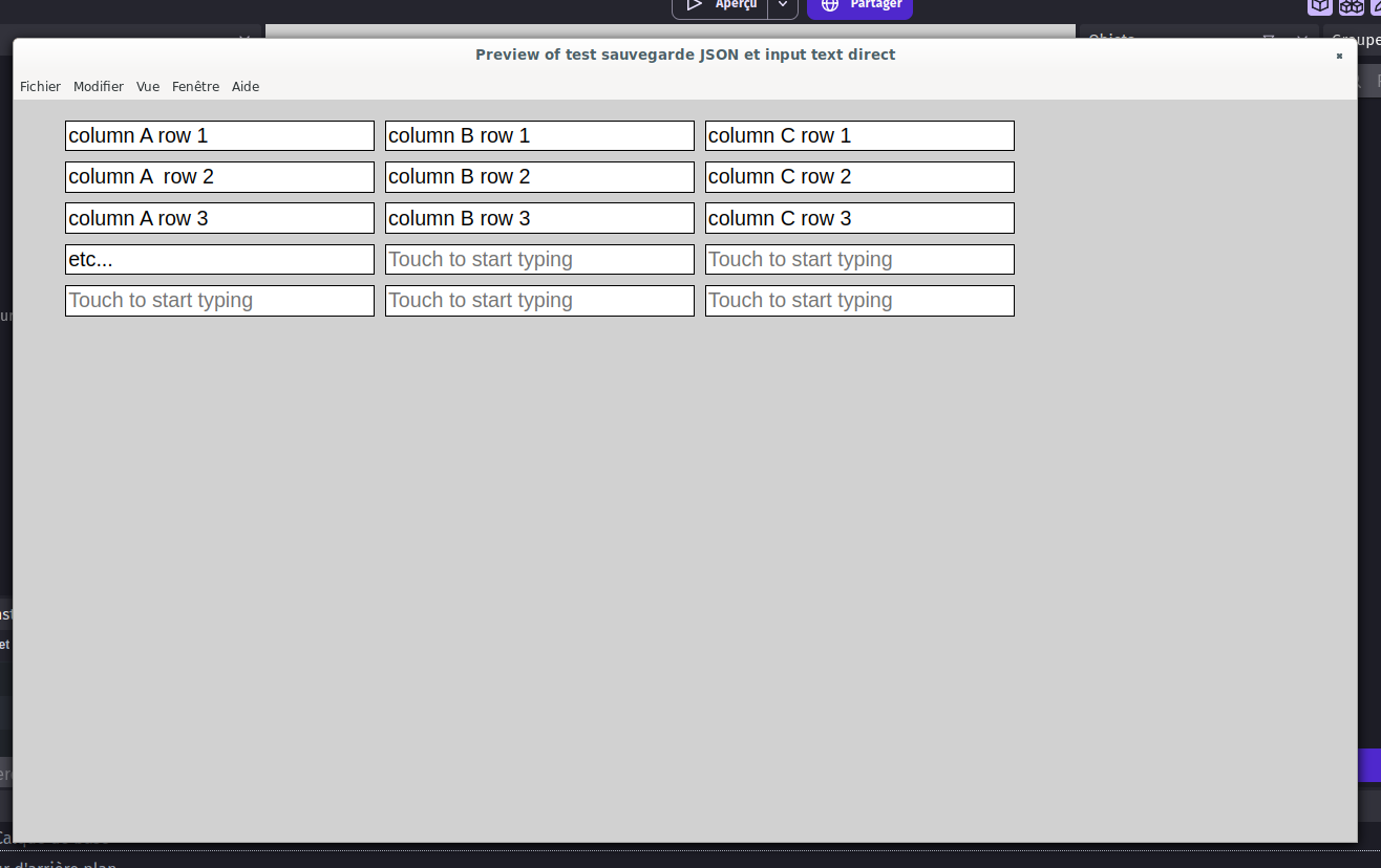 Array Of Text Input Show On Screen A Column Of Text Input And Connect Them Easily With An