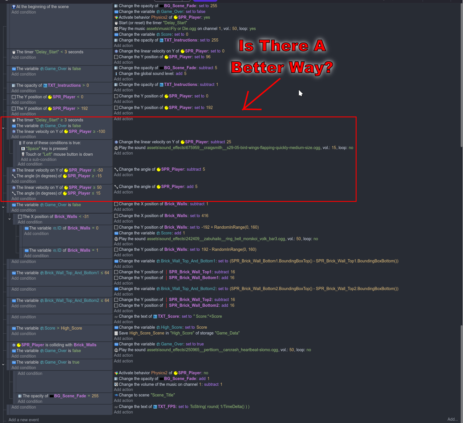 1st Game With GDevelop Almost Done - Can Someone Examine This Large ...