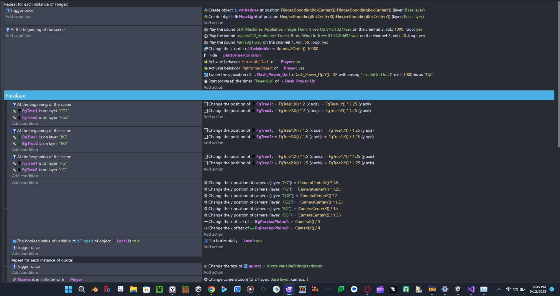 Some events are getting canceled - Bugs reports - GDevelop Forum