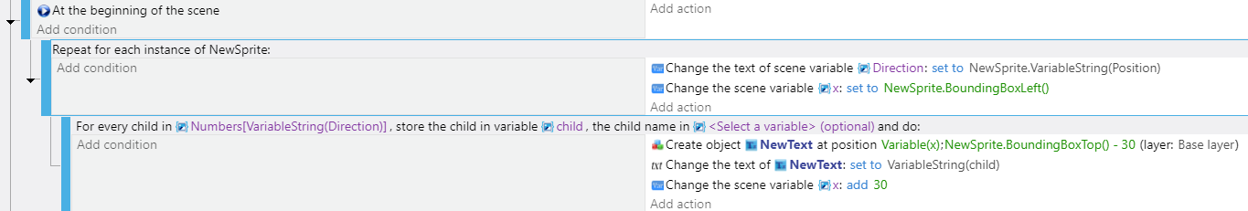 [Solved] Problem using "For every child in..." event - How do I...? - GDevelop Forum