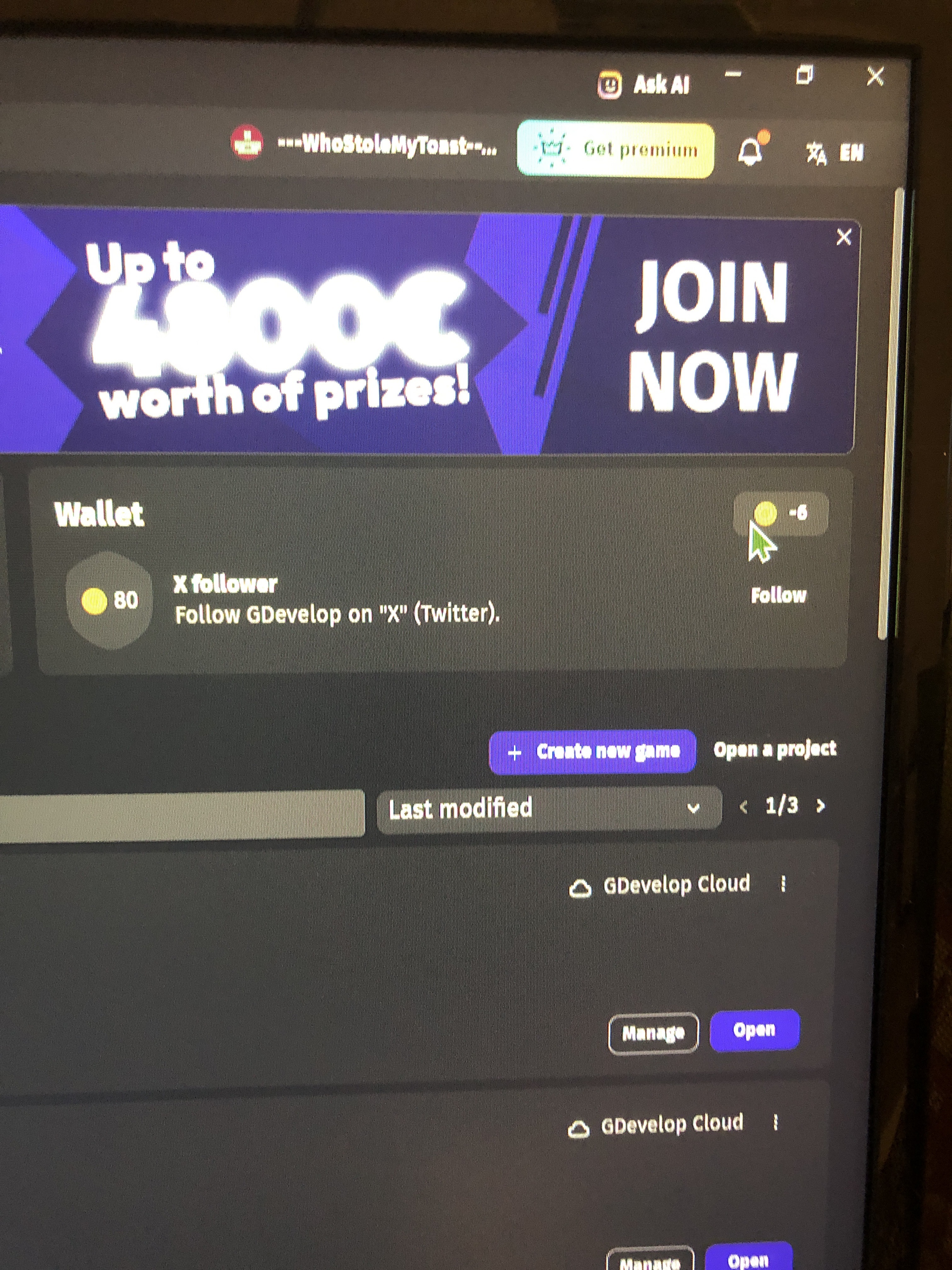 Gdevelop coin error - GDevelop general - GDevelop Forum