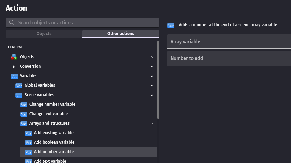 How do i insert items to an array without variables [ i think solved] - How do I...? - GDevelop ...