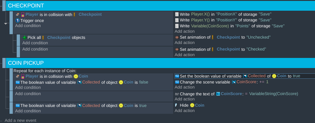How to get my Instances saved on my Checkpoint? - How do I...? - GDevelop Forum