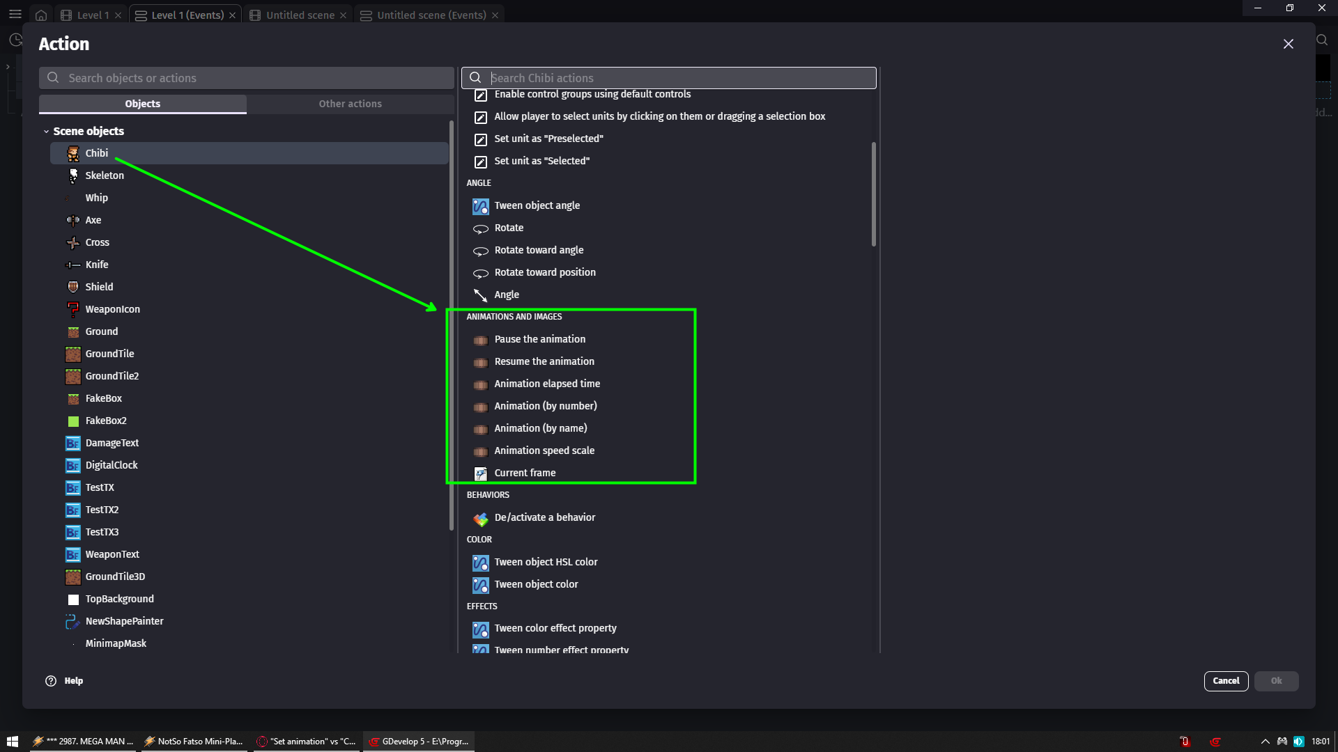 "Set animation" vs "Change animation" what is going on? - GDevelop general - GDevelop Forum