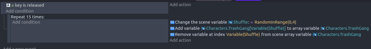 Solved Shuffle An Array Within A Structure How Do I Gdevelop Forum 