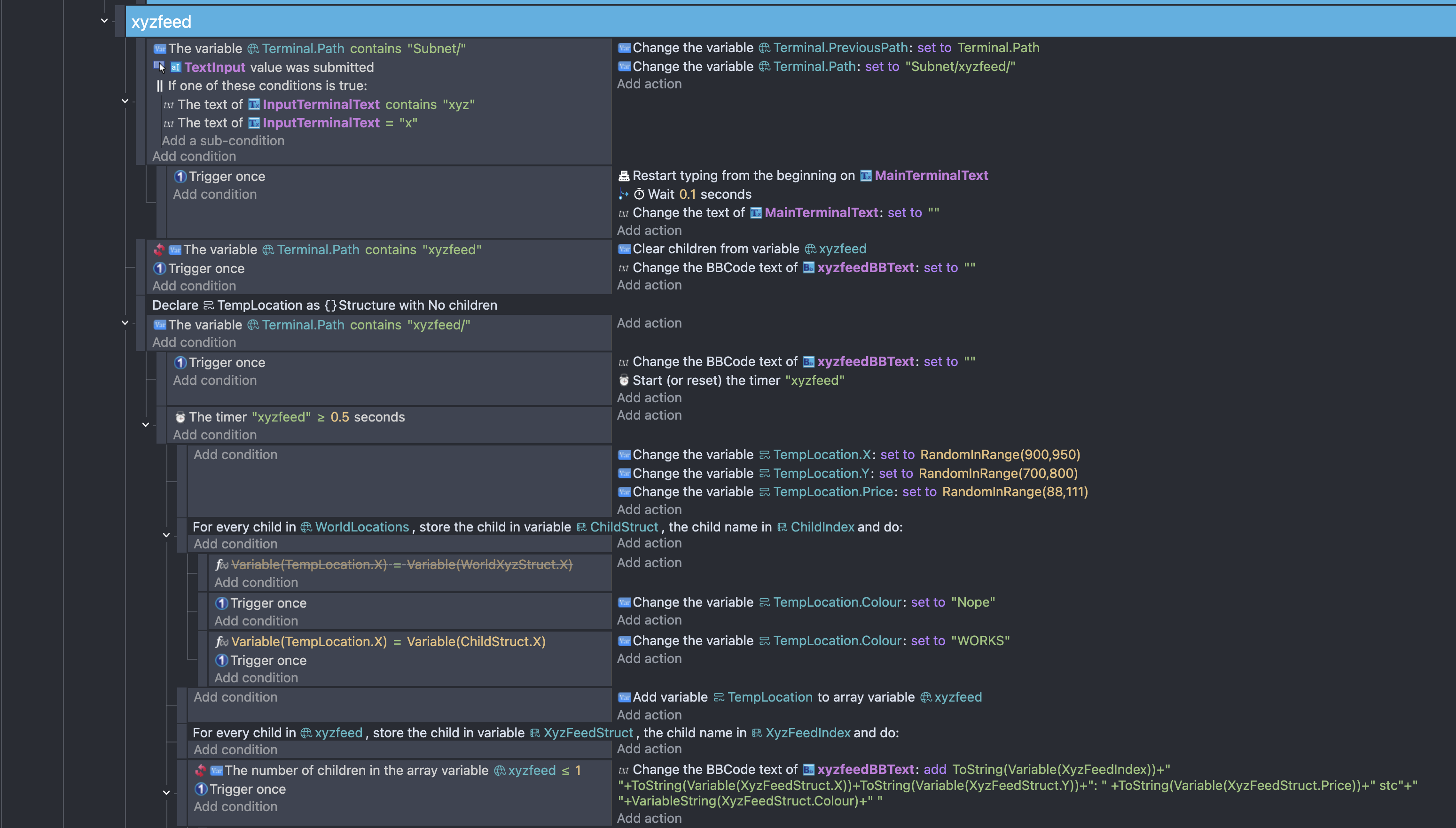 Creating different types of variables in a structure and shipping them ...