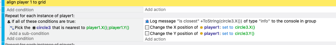 Align a single instance of a sprite to object? - How do I...? - GDevelop Forum
