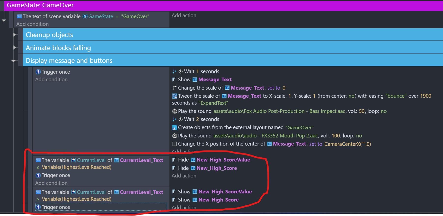 [Solved] Issue with New High Score Display - How do I...? - GDevelop Forum