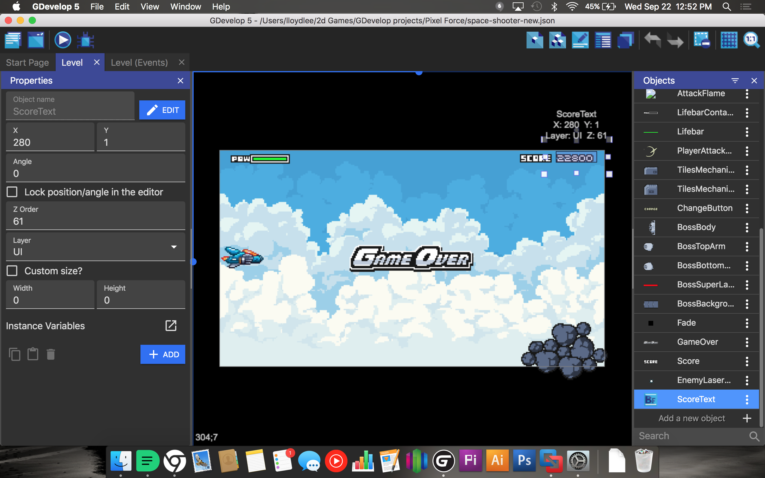 [Solved] Display score with bitmap text - How do I...? - GDevelop Forum