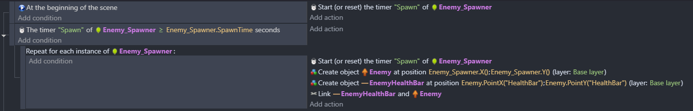 How do I spawn enemies randomly and keep health bars - How do I...? - GDevelop Forum