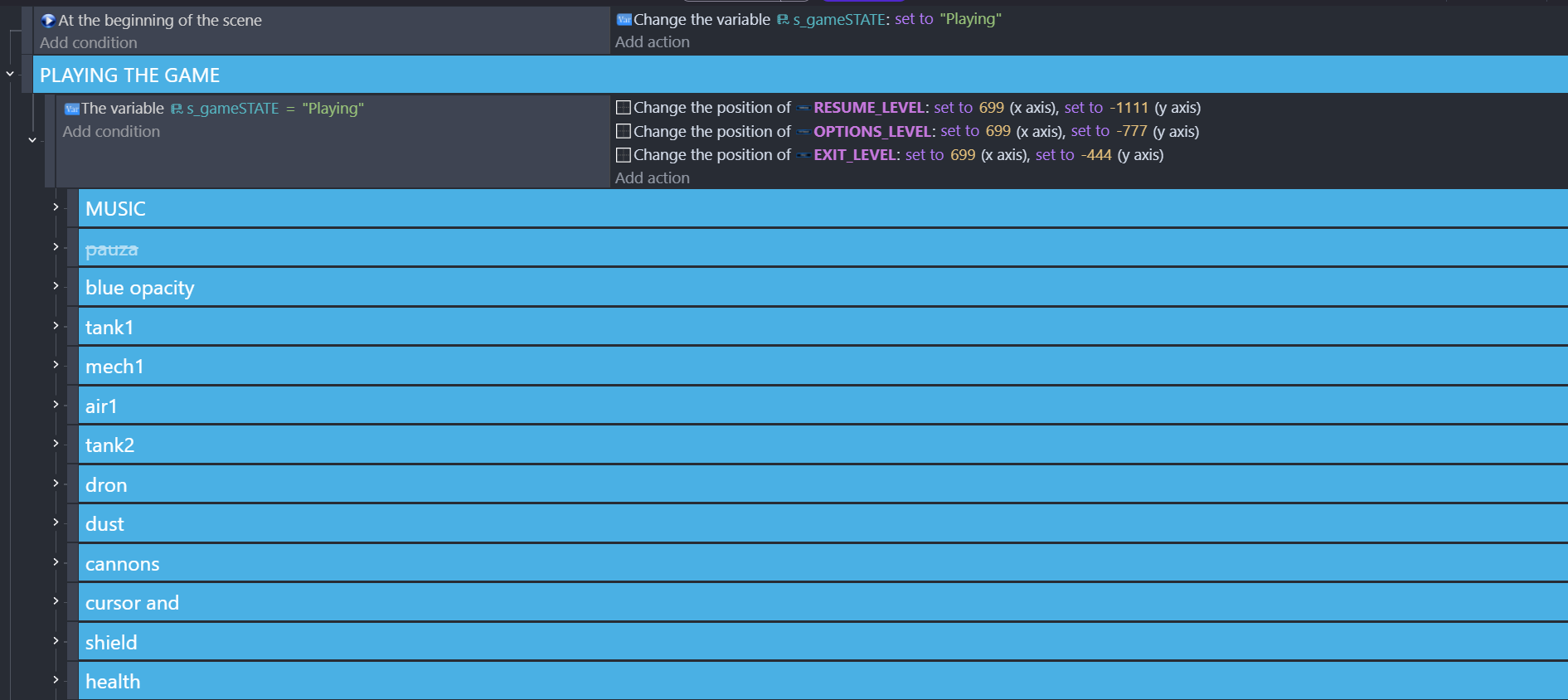 Pause / unpause game - How do I...? - GDevelop Forum