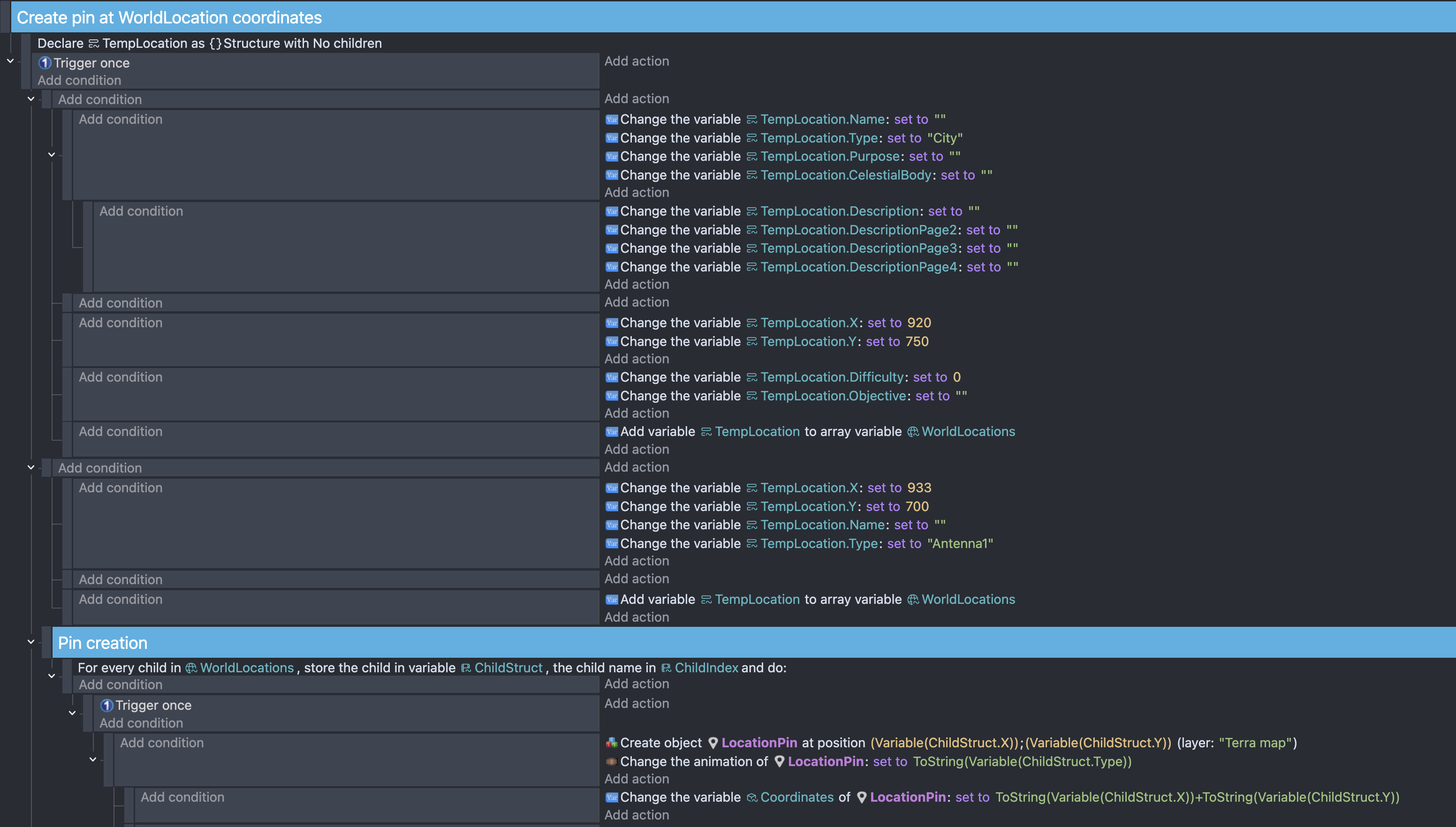 Creating different types of variables in a structure and shipping them ...